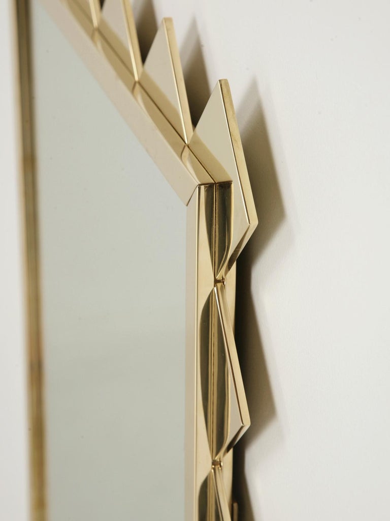 Shark Tooth Solid Brass Mirror Custom Made in House in Any Dimension ...