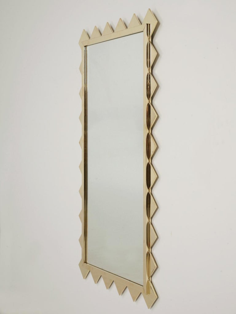 Shark Tooth Solid Brass Mirror Custom Made in House in Any Dimension ...