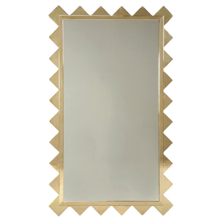 Shark Tooth Solid Brass Mirror Custom Made in House in Any Dimension ...