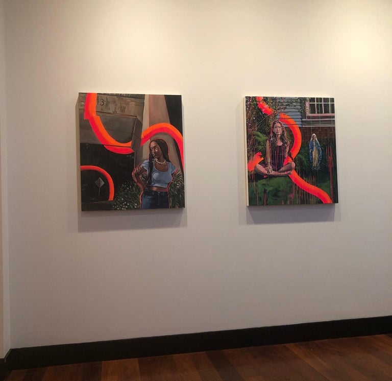 Sharon Shapiro - Aftershock, surrealist figurative painting ...