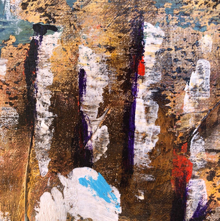 Sharon Sieben - Blue Apple, Original Painting For Sale at 1stDibs