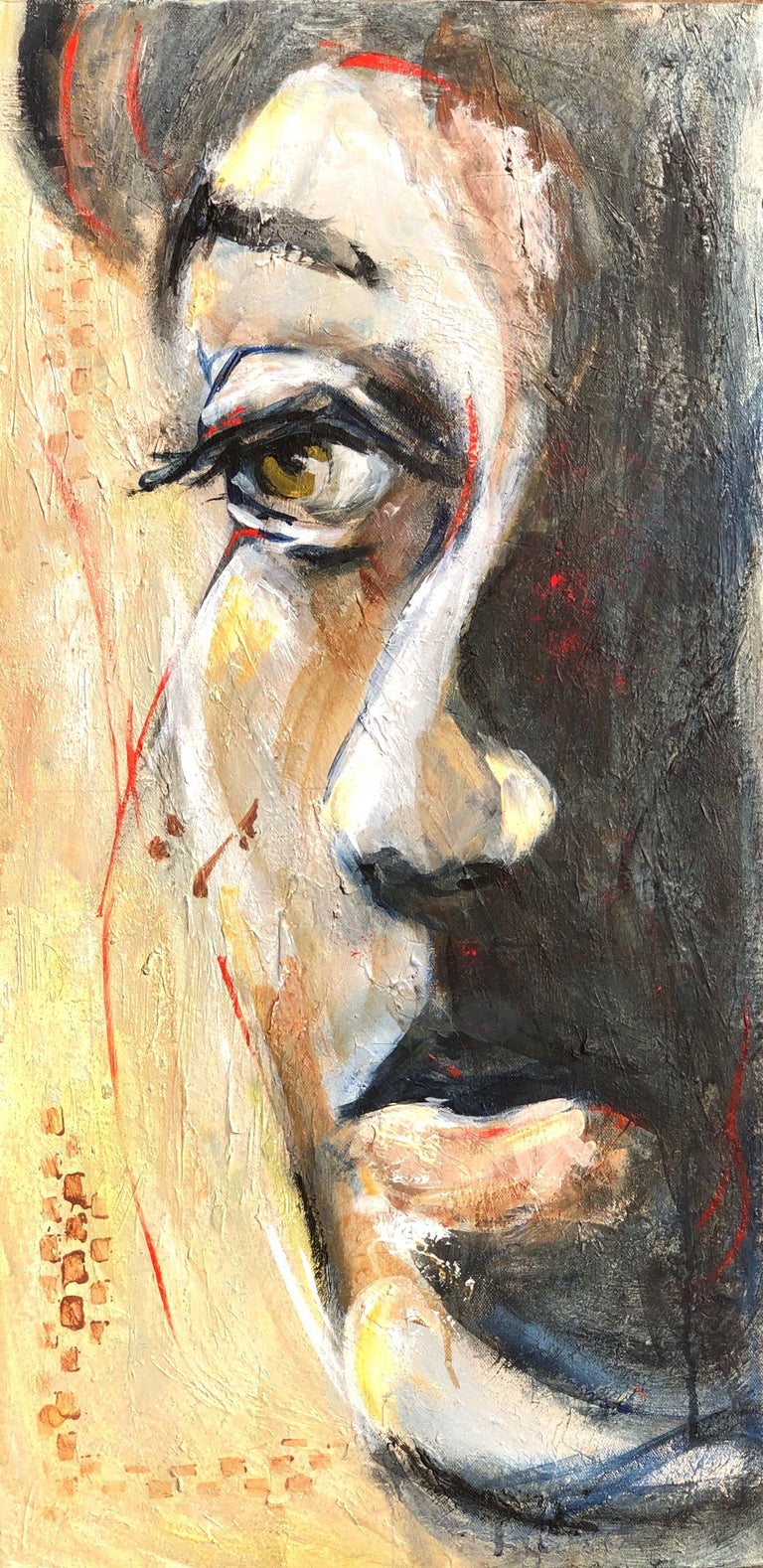 Sharon Sieben - Mixed Emotions, Painting, Acrylic on Wood Panel For ...