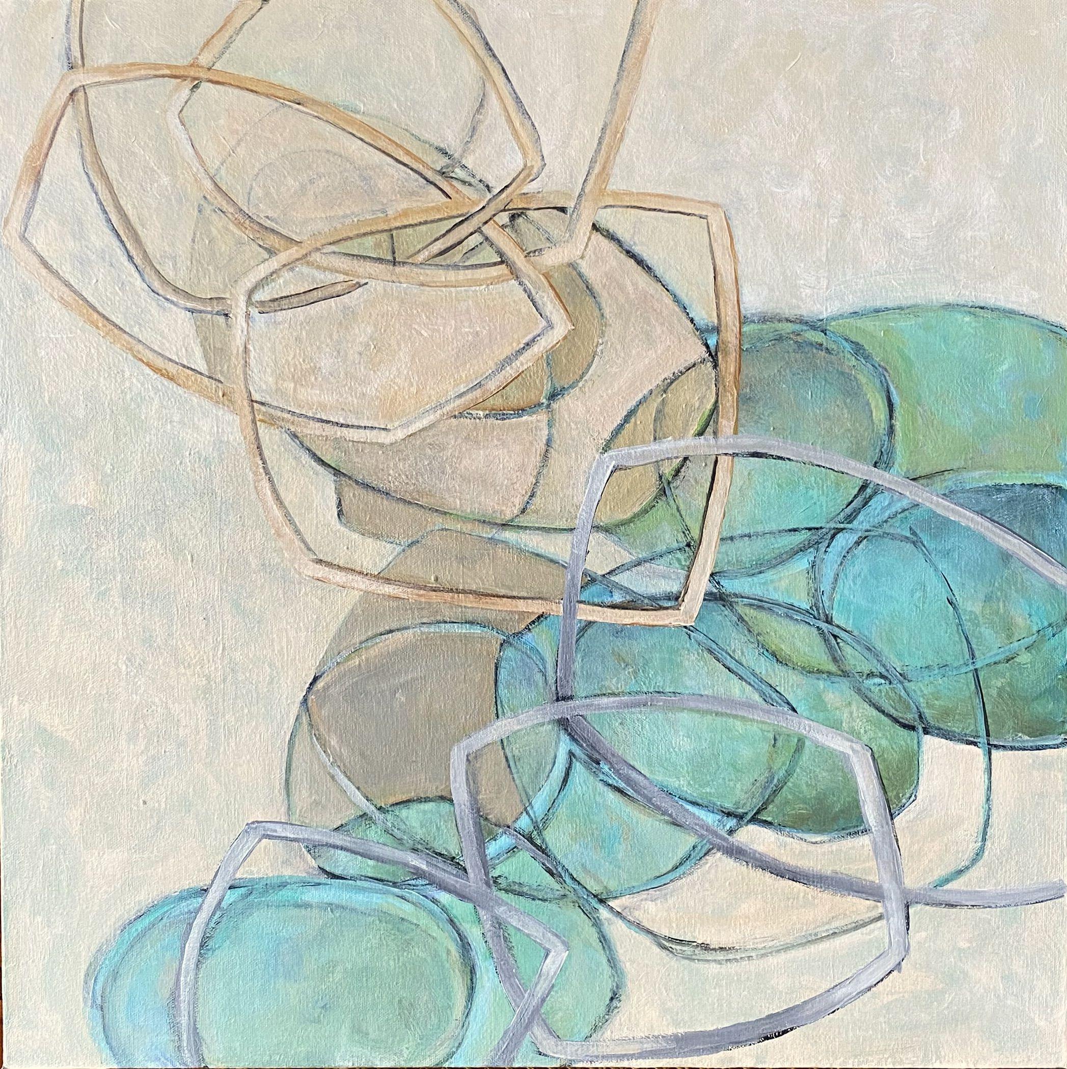 Sharon Webb - Cascade, Painting, Acrylic on Canvas For Sale at 1stDibs