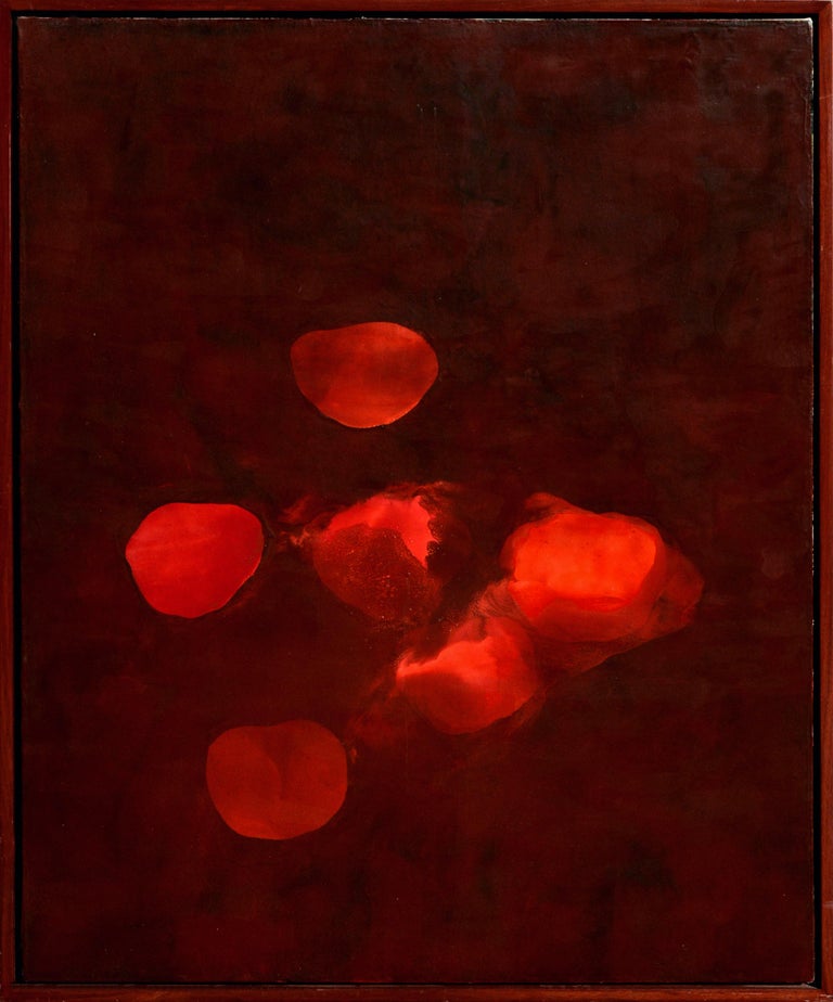 Sharon Weiner - "True Selves" Red Abstract For Sale at 1stDibs | sharon ...