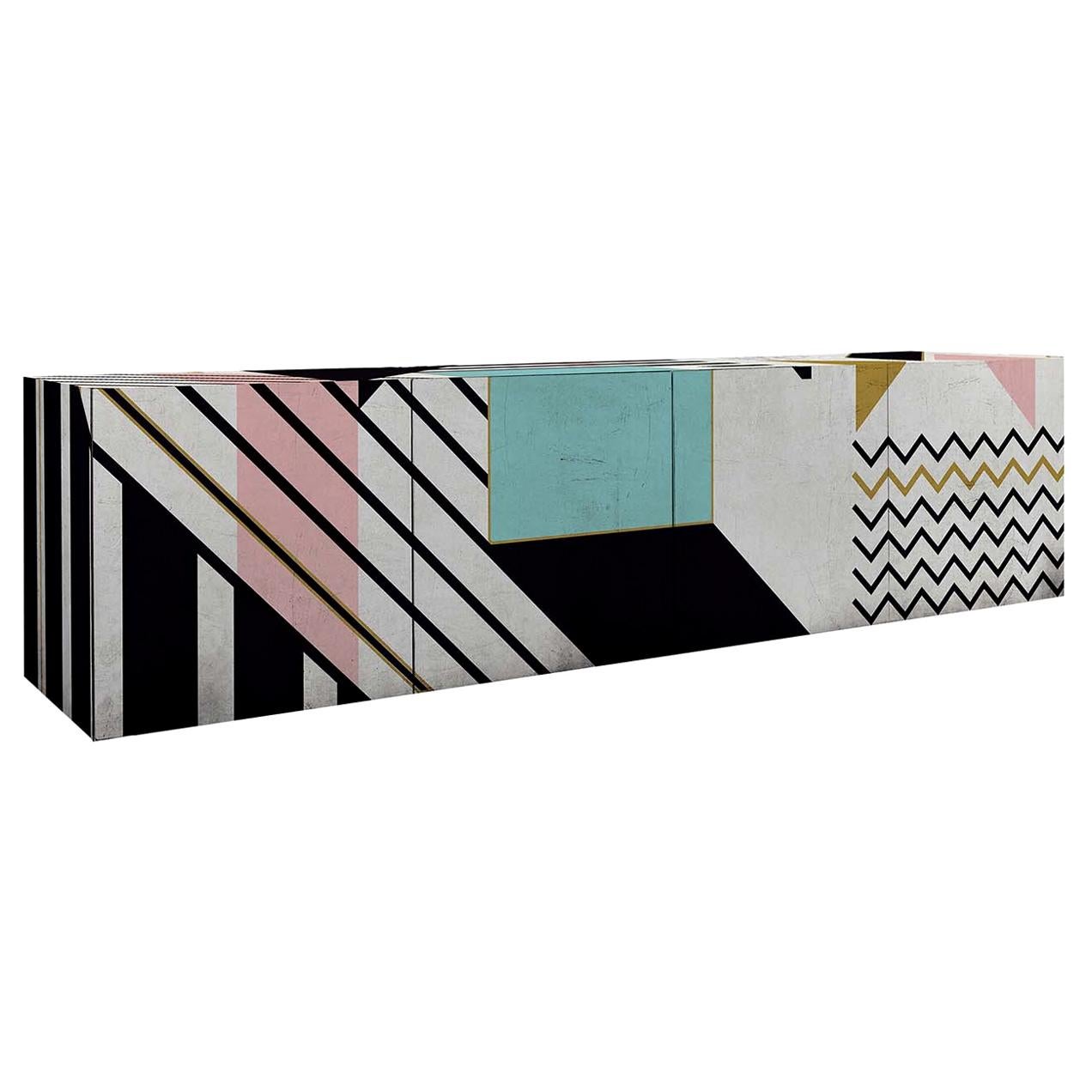 Attitude Multicolored Modular Sideboard For Sale at 1stDibs