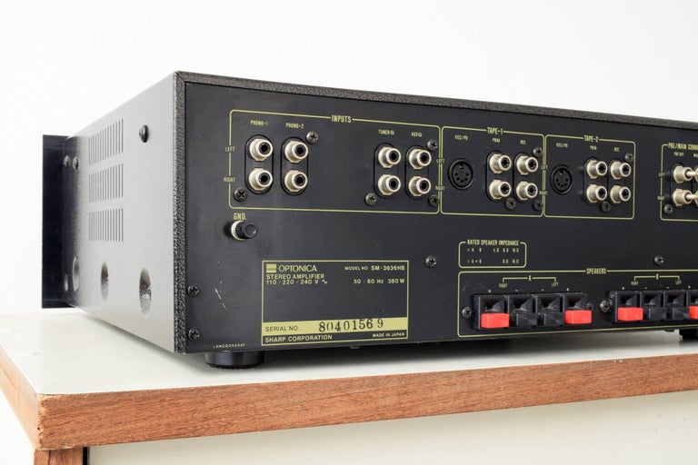 Sharp Optonica SM-3636 HB Stereo Amplifier, Superb Sound, Stunning ...