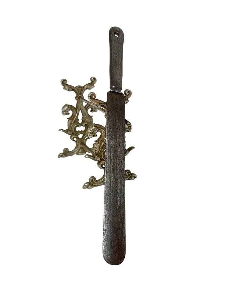 Sharpening Steel and Knife Rest Stand Set Antique Austria, 1890s For Sale at 1stDibs