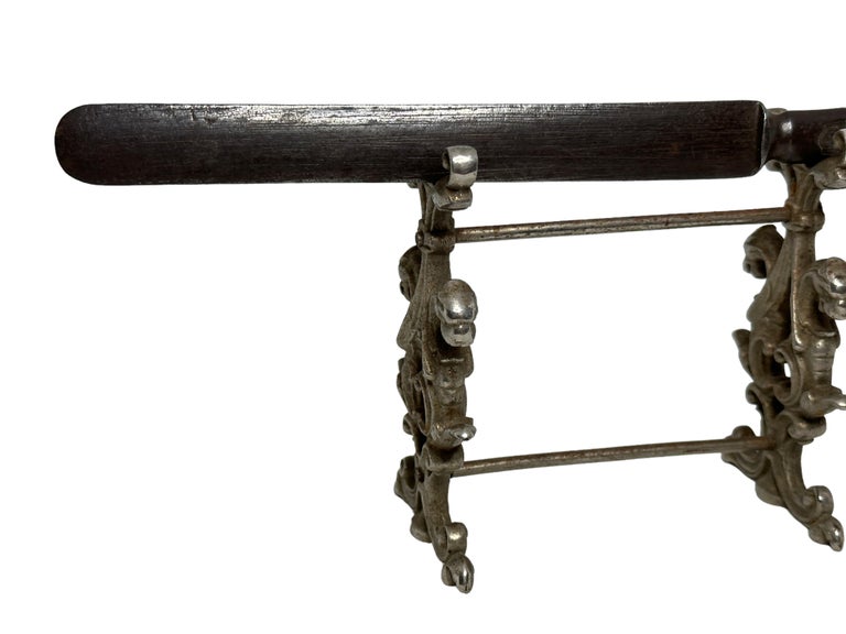 Sharpening Steel and Knife Rest Stand Set Antique Austria, 1890s For ...