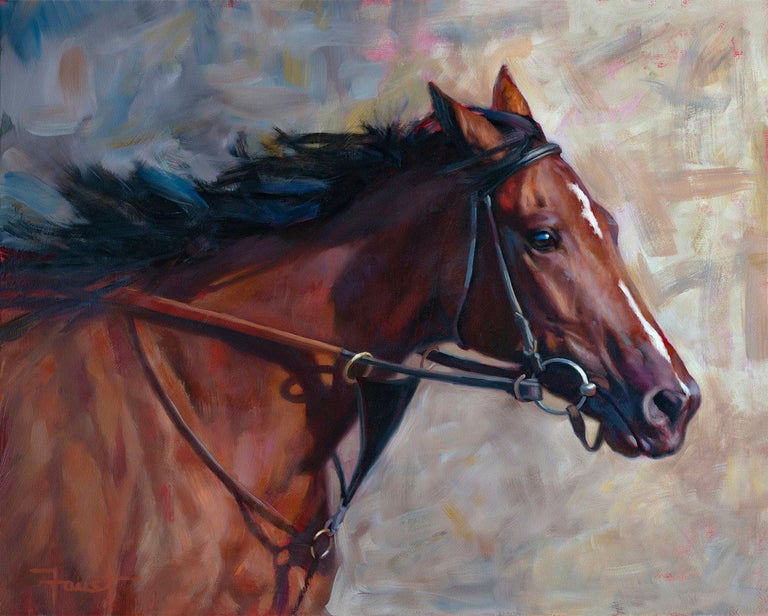Shawn Faust - Shawn Faust, "Morning Work", 24x30 Equine Horse Portrait ...