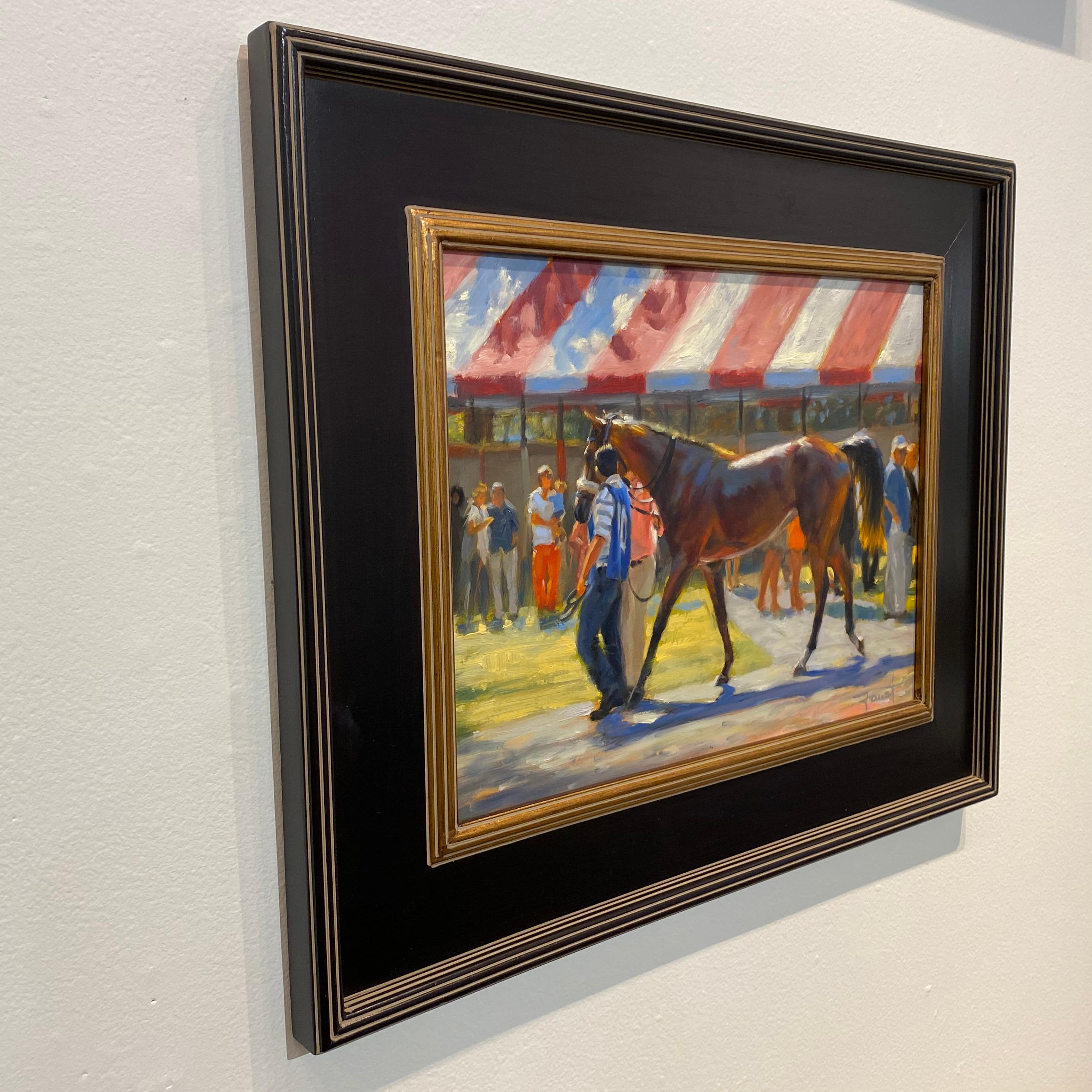 Shawn Faust - Shawn Faust, "Paddock Strut", Horse Racetrack Oil ...