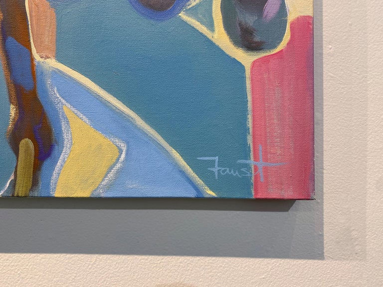 Shawn Faust - Shawn Faust, "Pearl Hat", Horse and Woman Mixed Media ...