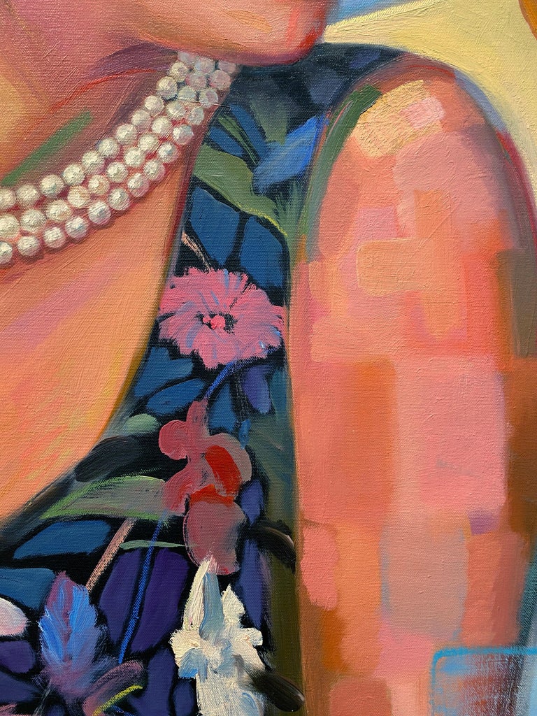 Shawn Faust - Shawn Faust, "Pearl Hat", Horse and Woman Mixed Media ...