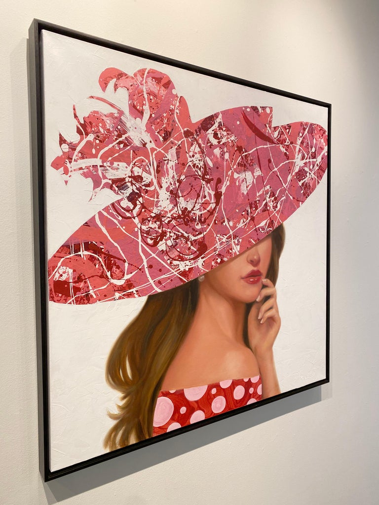 Shawn Faust - Shawn Faust, "Polkadot Dress", Mixed Media Portrait on ...