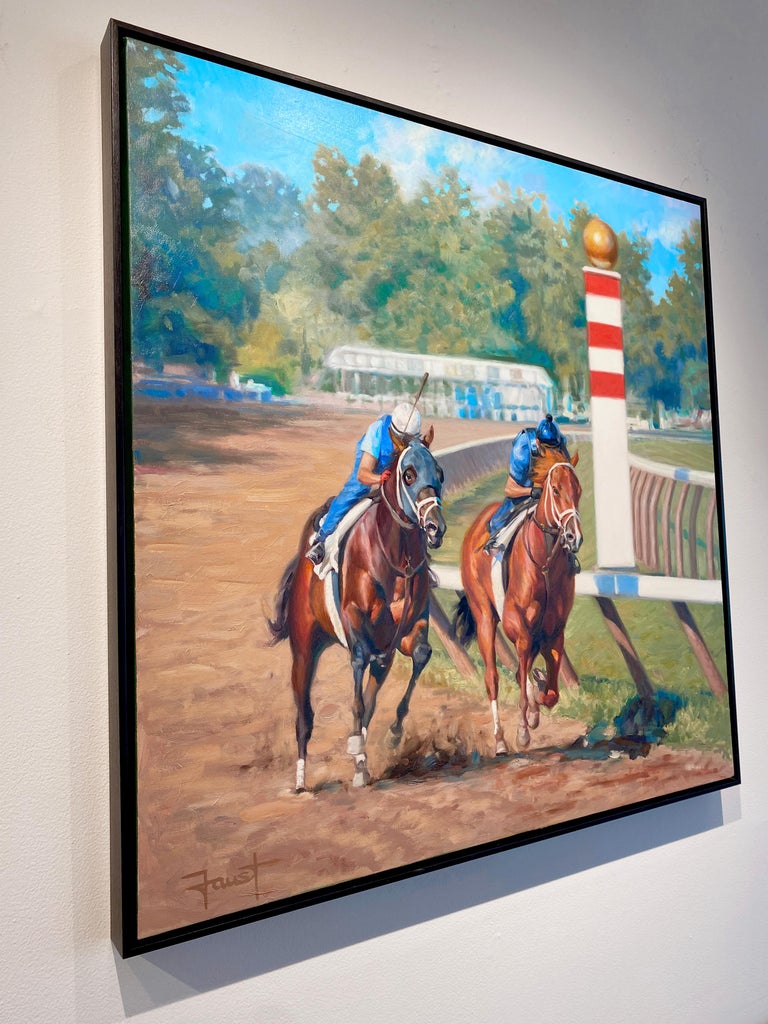 Shawn Faust - Shawn Faust, "Saratoga Breeze", 36x36 Equine Racetrack ...
