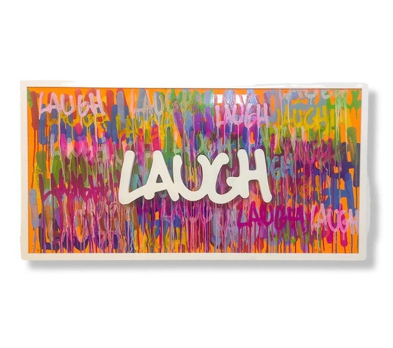 Shawn Kolodny - "Laugh" Mixed Media 24" x 48" x 3" inch by Shawn ...