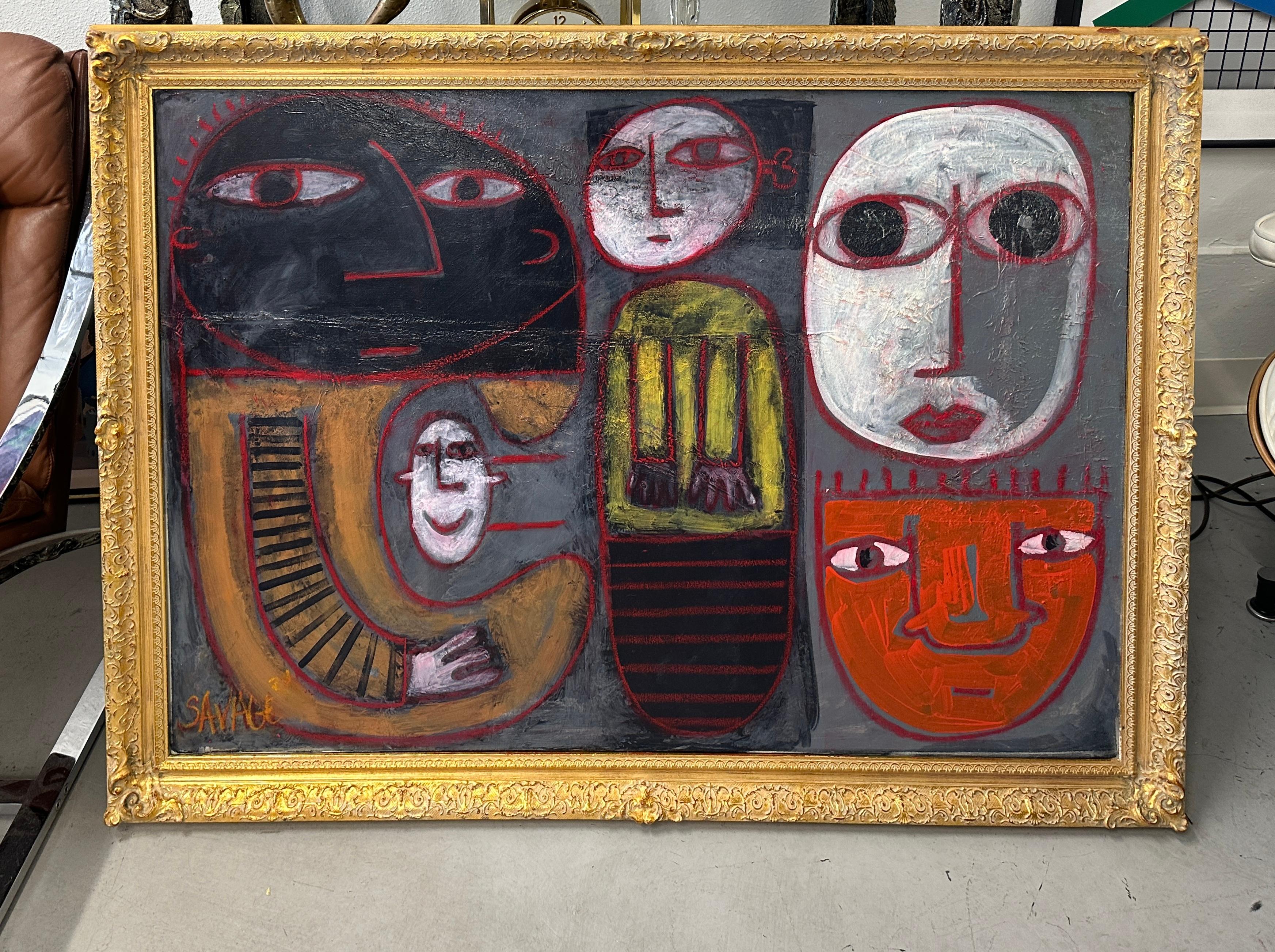 Shawn Savage “Faces” 2024 at 1stDibs