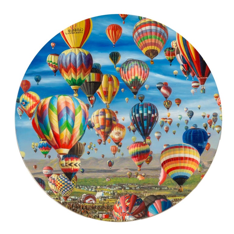 Shay Kun - Shay Kun, Balloon air, Oil on canvas, 2017 For Sale at 1stDibs