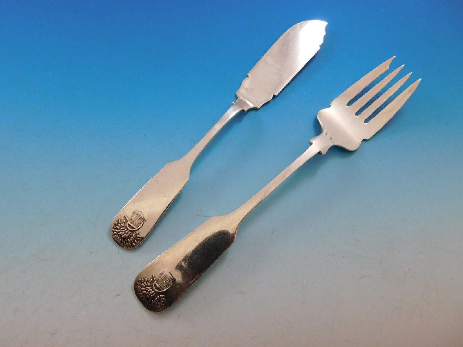 Sheaf of Wheat by Durgin Gorham Sterling Silver Flatware Set Service ...