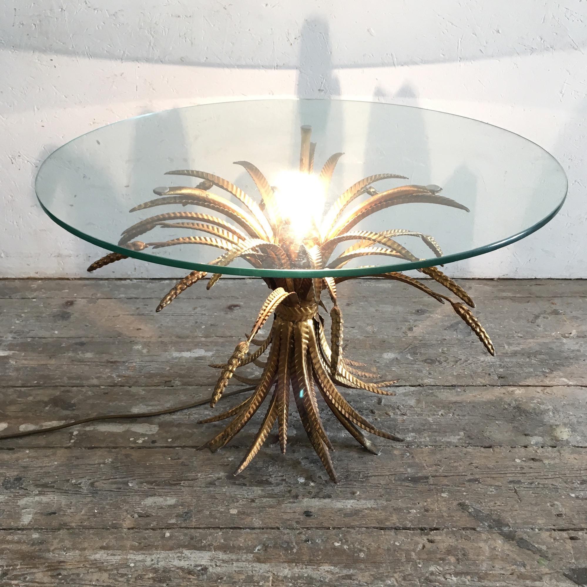 Sheaf of Wheat Table with Centre Light, Italian, 1950s at 1stDibs