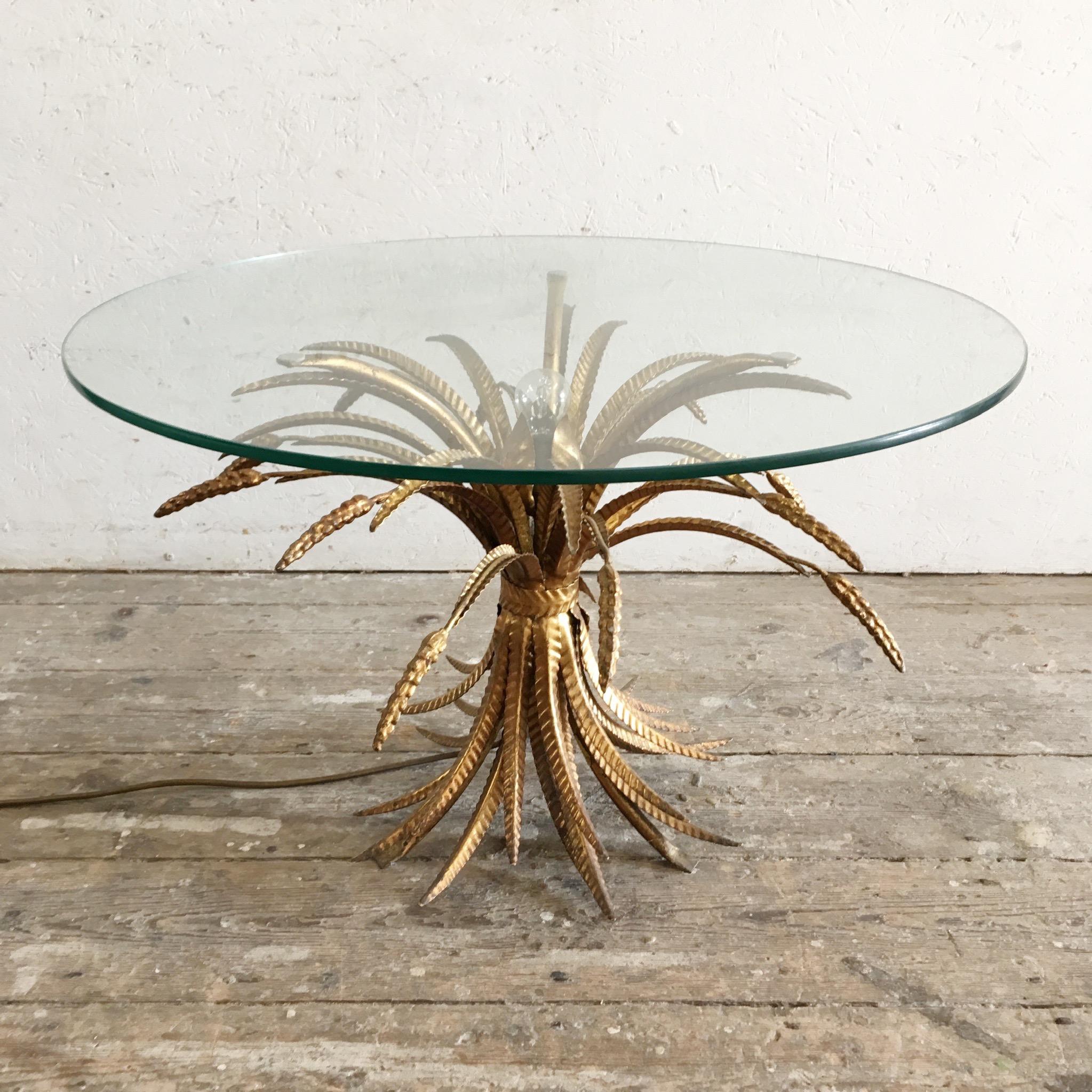 Sheaf of Wheat Table with Centre Light, Italian, 1950s at 1stDibs