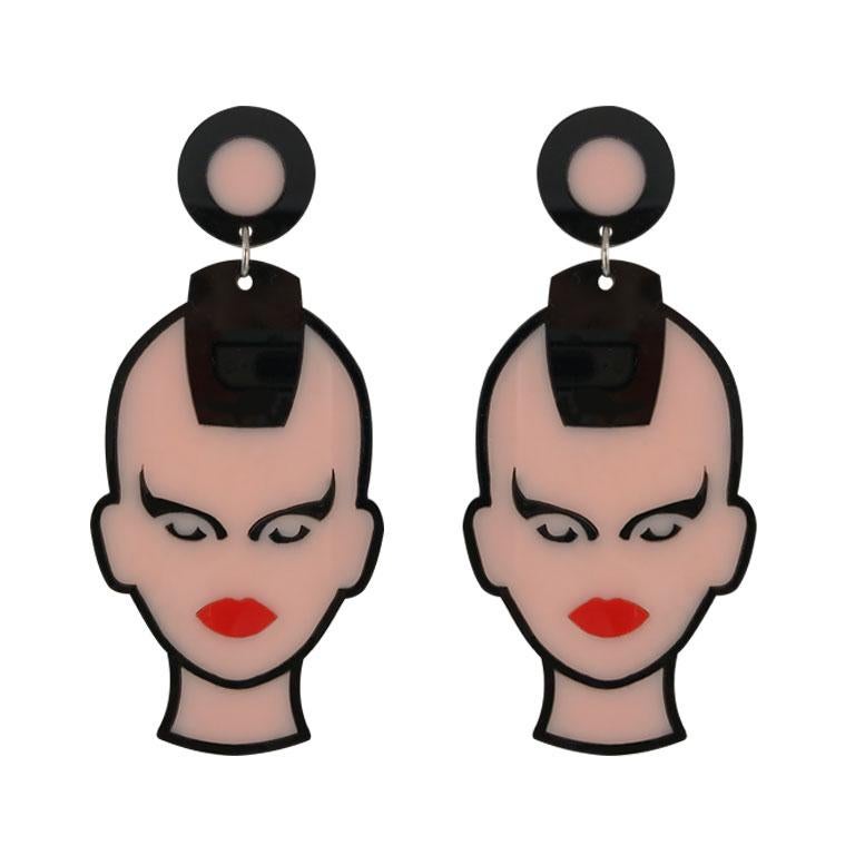 Sheena is a punk rocker earrings For Sale at 1stDibs