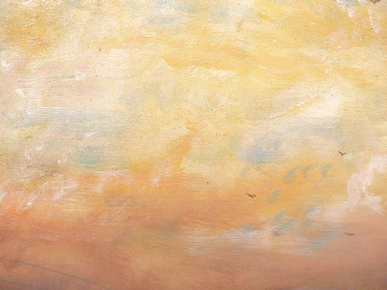 “Sheep at Rest in the Highlands” '1914' Antique Oil Painting by Robert ...