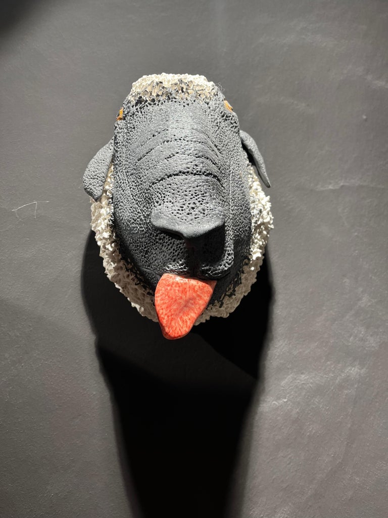Sheep Ceramic Sculpture Centerpiece, Completely Handmade Without Mold ...