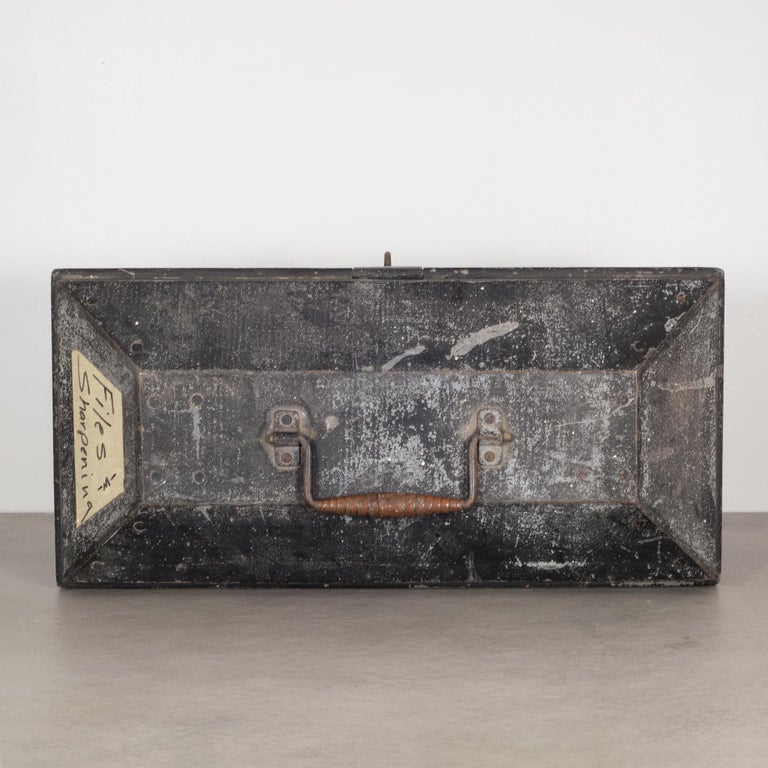 Sheet Metal Toolbox with Woven Copper Handle, circa 1930 at 1stDibs ...