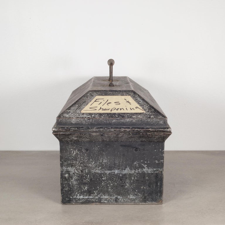 Sheet Metal Toolbox with Woven Copper Handle, circa 1930 at 1stDibs ...