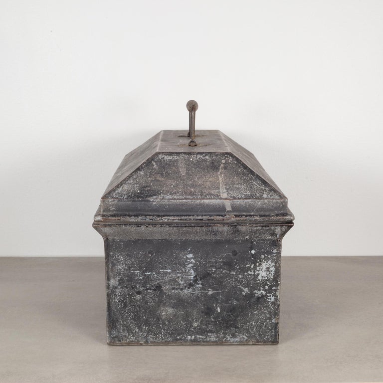 Sheet Metal Toolbox with Woven Copper Handle, circa 1930 at 1stDibs ...