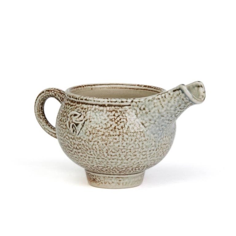 Sheila Casson Studio Pottery Brown Salt Glazed Jug, 20th Century at 1stDibs