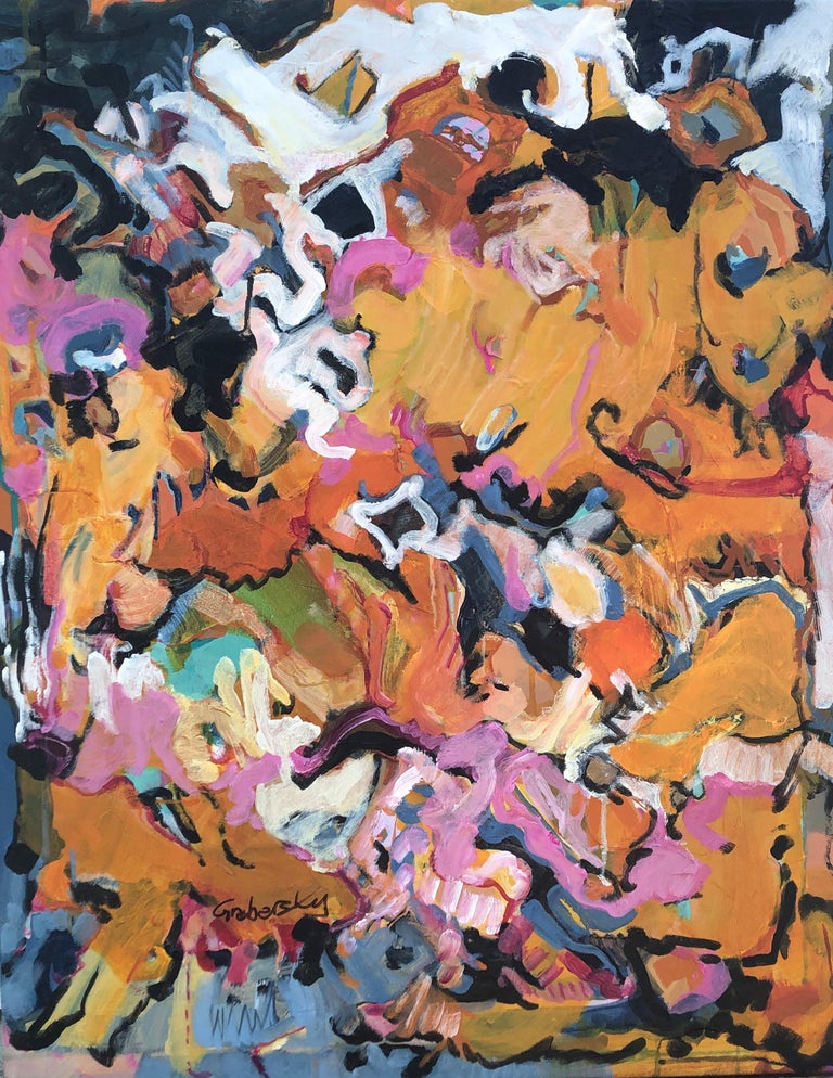 Sheila Grabarsky - Torrid, Abstract Painting For Sale at 1stDibs