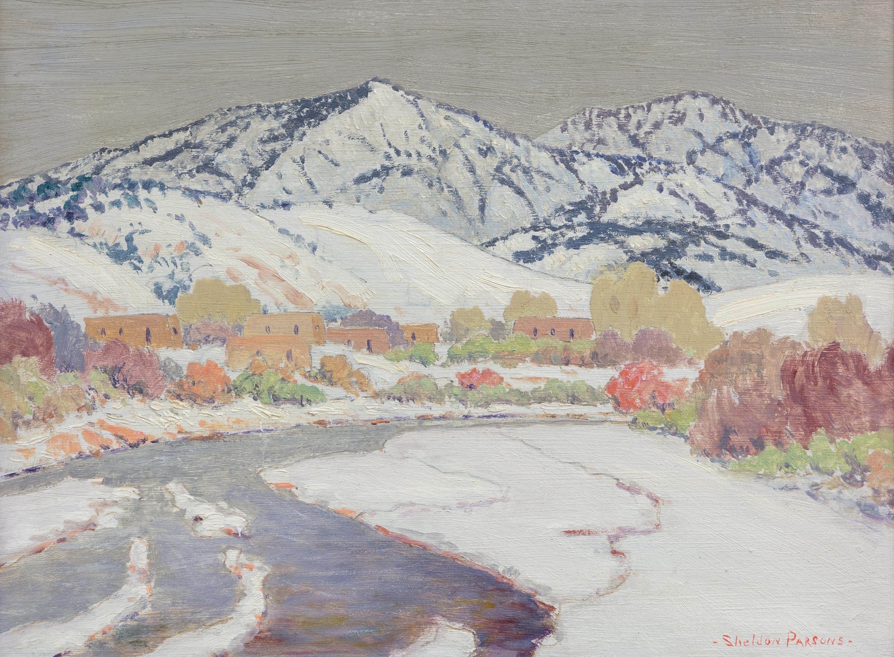 Sheldon Parsons - Snow on the River For Sale at 1stDibs