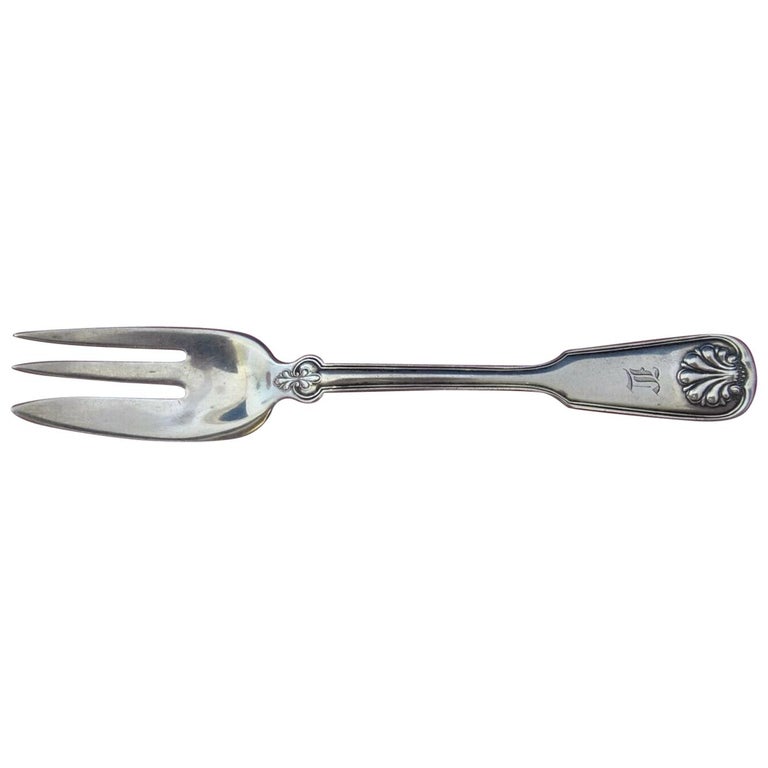 Shell and Thread by Tiffany and Co Sterling Silver Caviar Fork 3-Tine ...