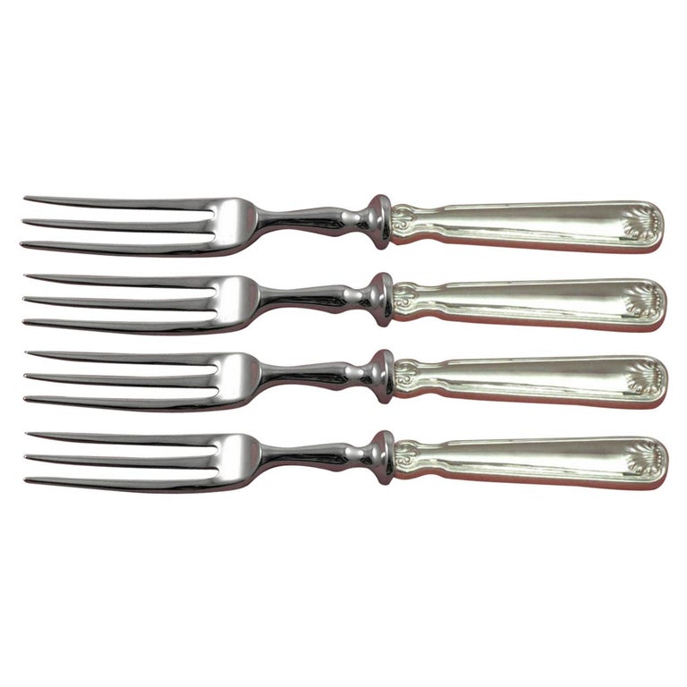 Shell and Thread by Tiffany and Co Sterling Silver Fruit Fork Set 4pc ...