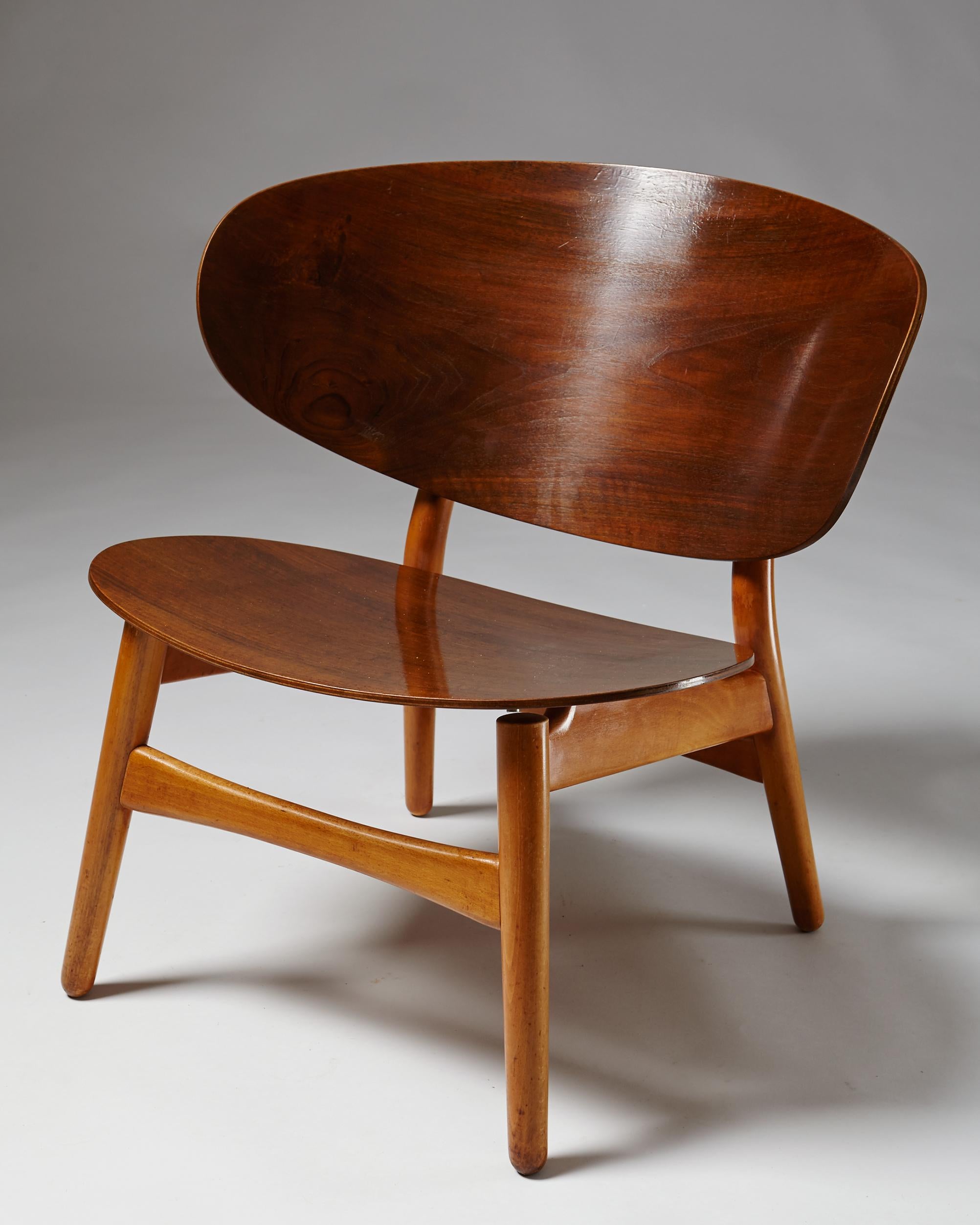 Shell Chairs FH-1936 Designed by Hans Wegner for Fritz Hansen, Denmark ...