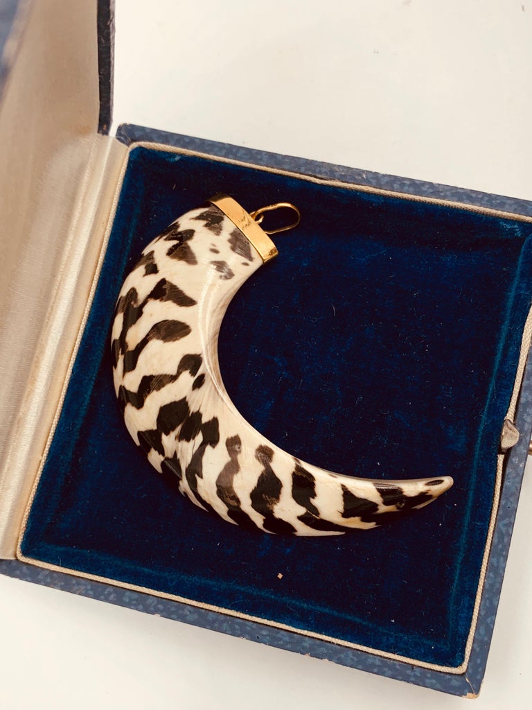 Shell Claw Motif Pendant 18 Karat Gold from Estate of Writer Jackie ...