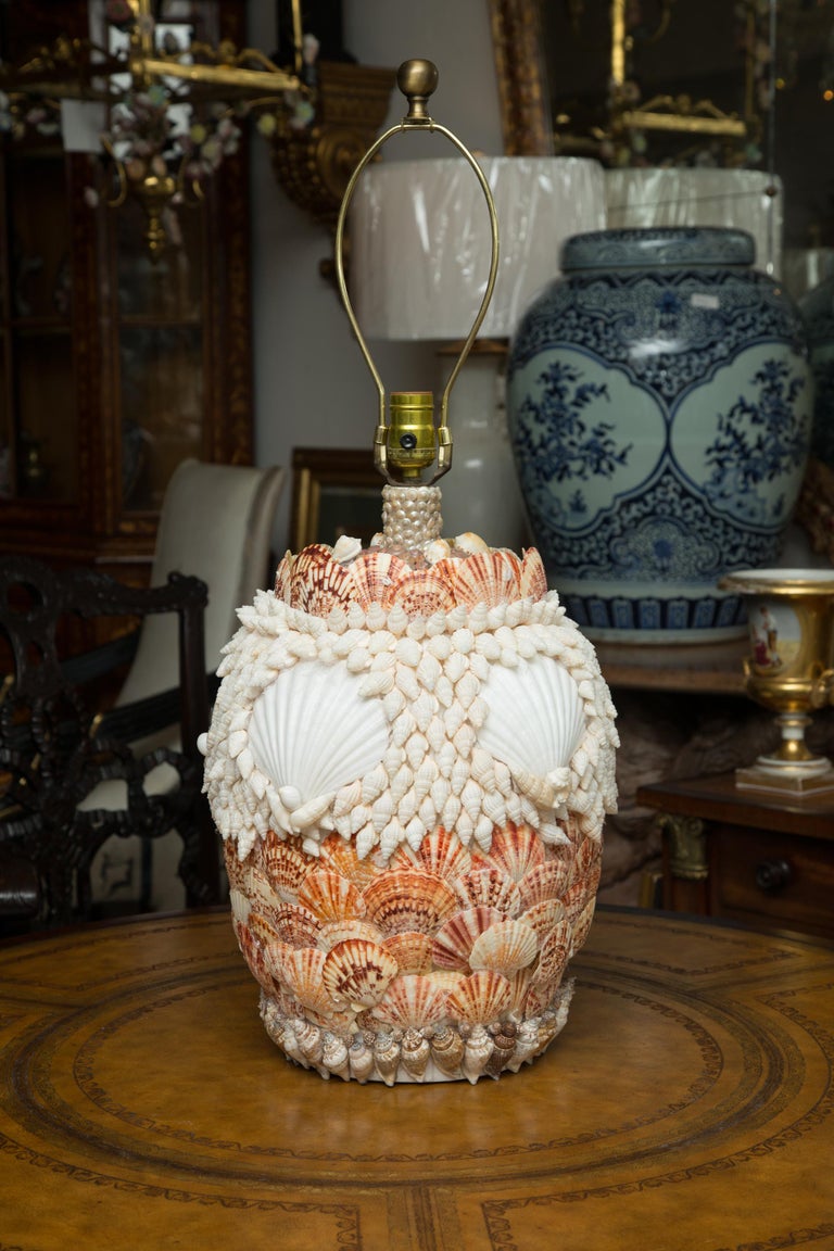 Shell Encrusted Table Lamps at 1stDibs