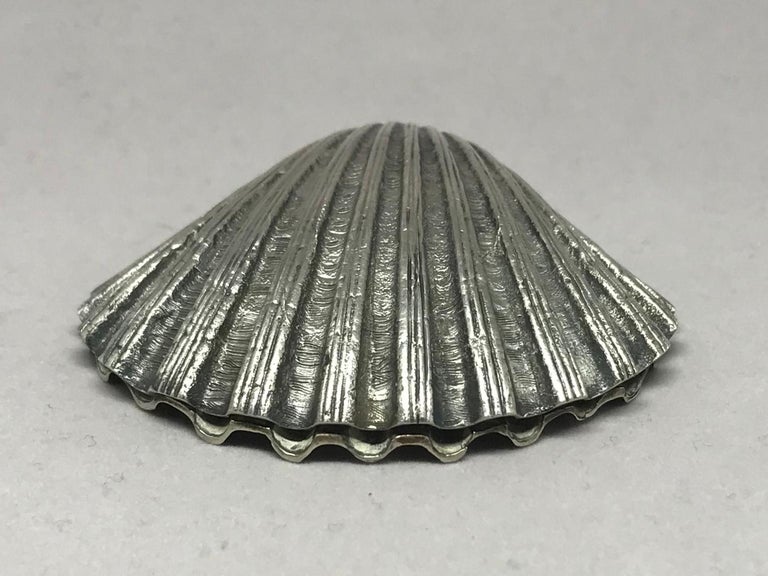 Shell Paper Clamp in Italian Sterling Silver For Sale at 1stDibs