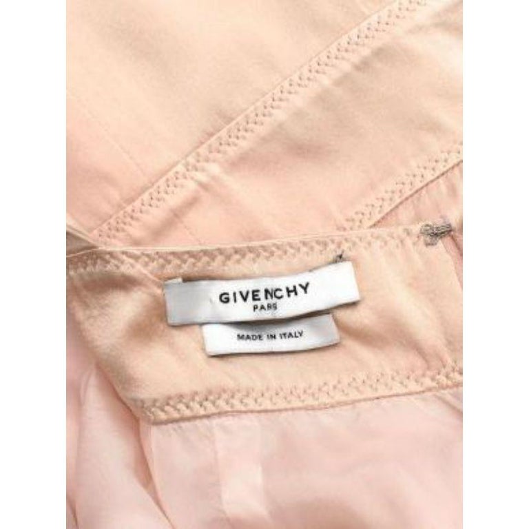 Shell pink silk-satin apron gown For Sale at 1stDibs