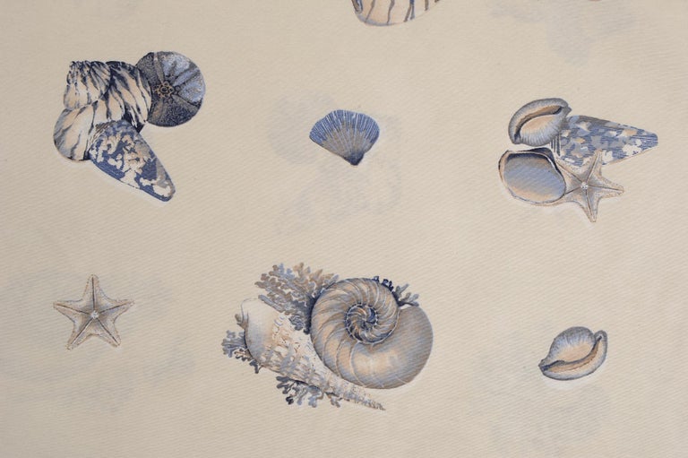 Shell Printed Fabric For Sale at 1stDibs