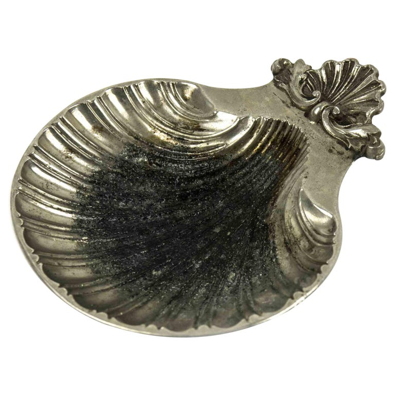 Shell Shape Vintage Silver Plated Ashtray, England, 1970s For Sale at ...