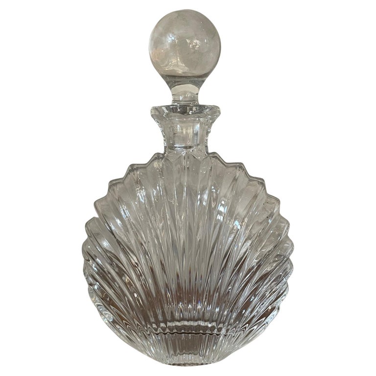 Shellfish Shape Glass Carafe and Plug For Sale at 1stDibs