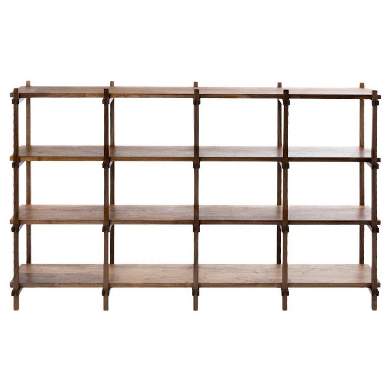 Shelve "Grid" from Black Walnut by Frank Buschmann For Sale at 1stDibs