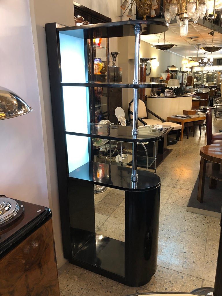 Shelves with Light, Style: Art Deco, Materilas: Wood and Glass, Year ...