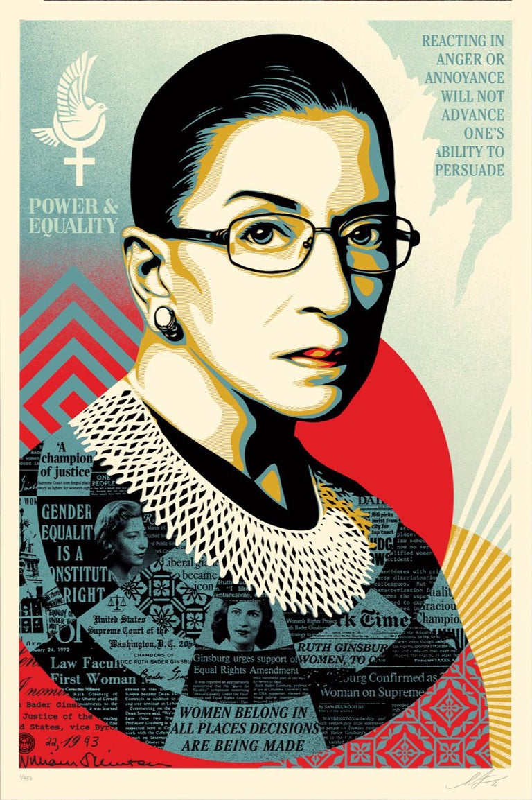 Shepard Fairey - Champion de la justice - Ruth Bader Ginsburg en vente ...