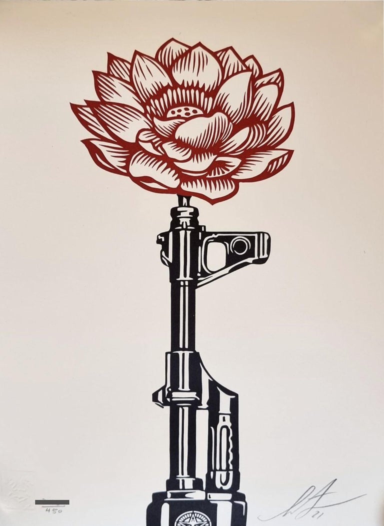 Shepard Fairey - AR-15 Lily at 1stDibs