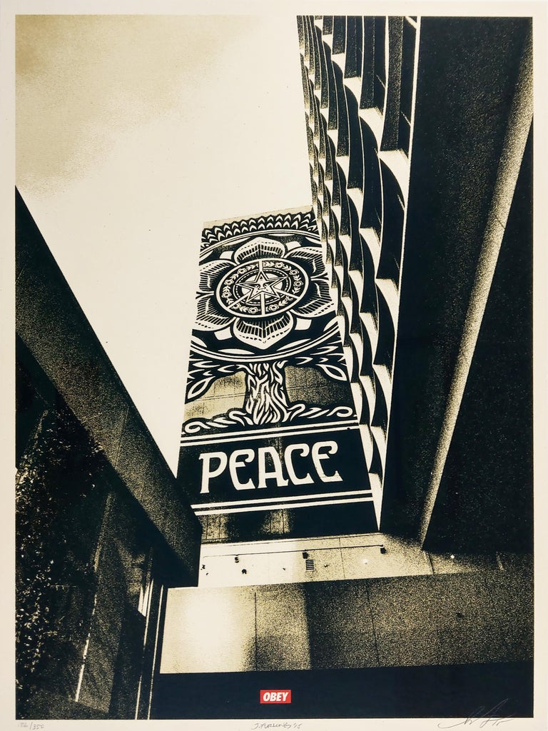 Shepard Fairey - Covert to Overt, Gold, Triptych, Shepard Fairey, Jon ...