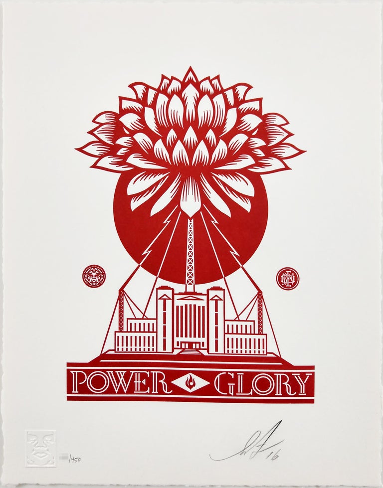 Shepard Fairey - Power and Glory Letterpress, Obey, Shepard Fairey ...