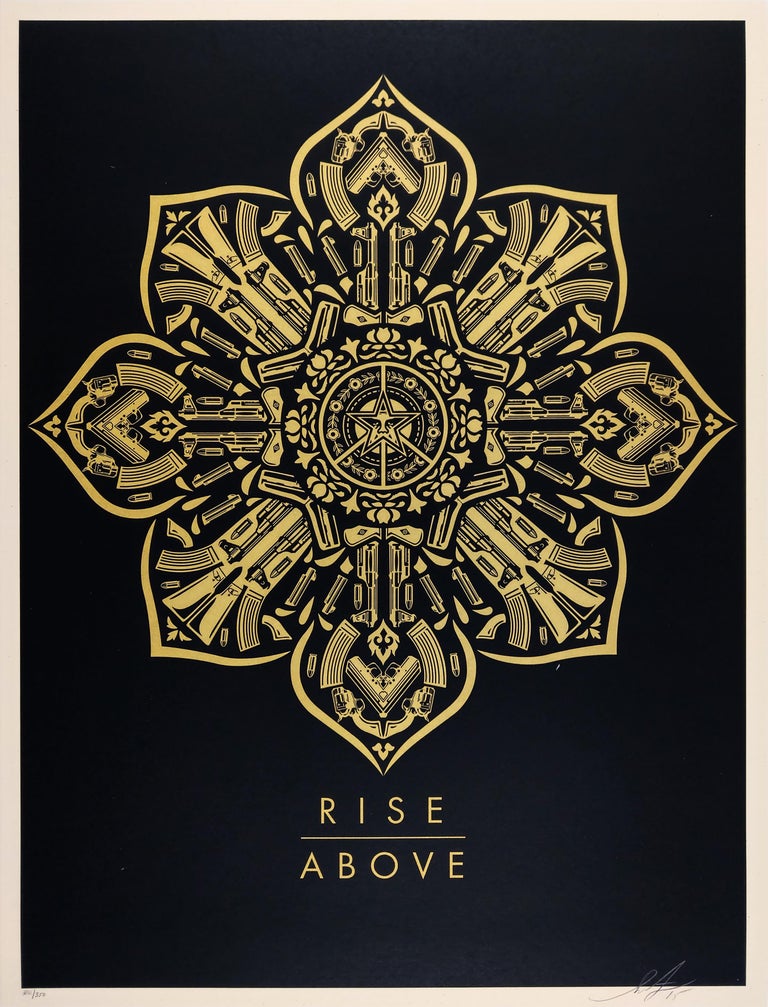 Shepard Fairey - Rise Above - Shepard Fairey Obey Géant Impression ...